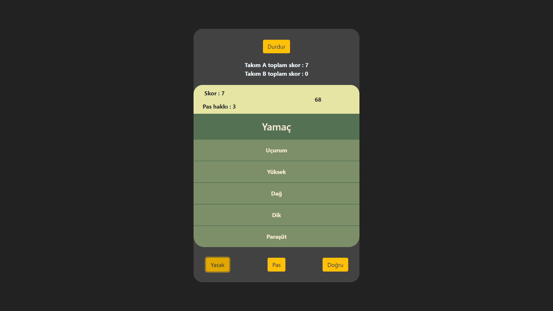 GitHub - BekirKurt/tabooApp