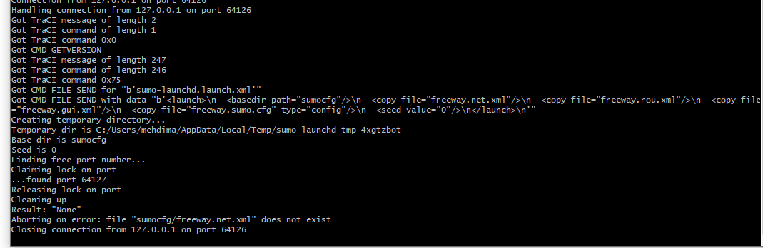 A Runtime Error Occured Error Launching Traci Server · Issue 17 · Michele Segata Plexe · Github