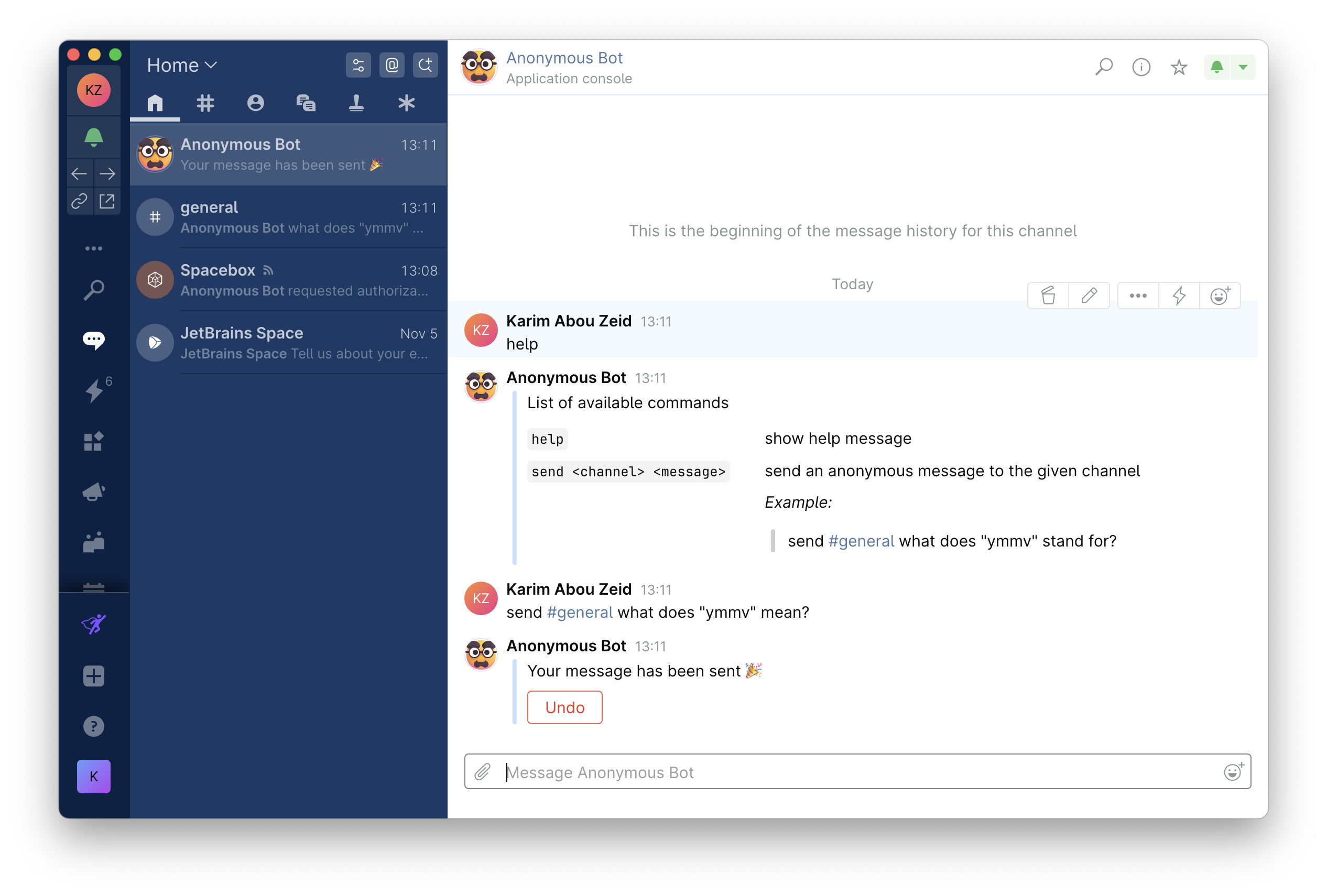 Github Kabouzeidanonymous Bot Anonymous Bot
