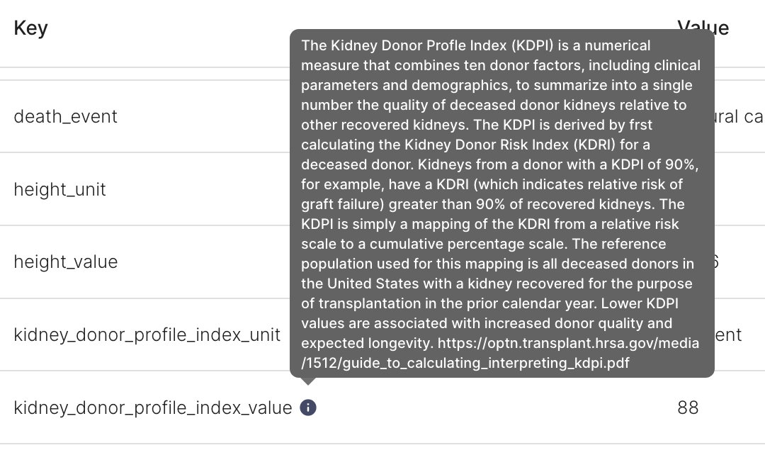 Add descriptions to donor metadata · Issue #1156 · hubmapconsortium/portal-ui · GitHub