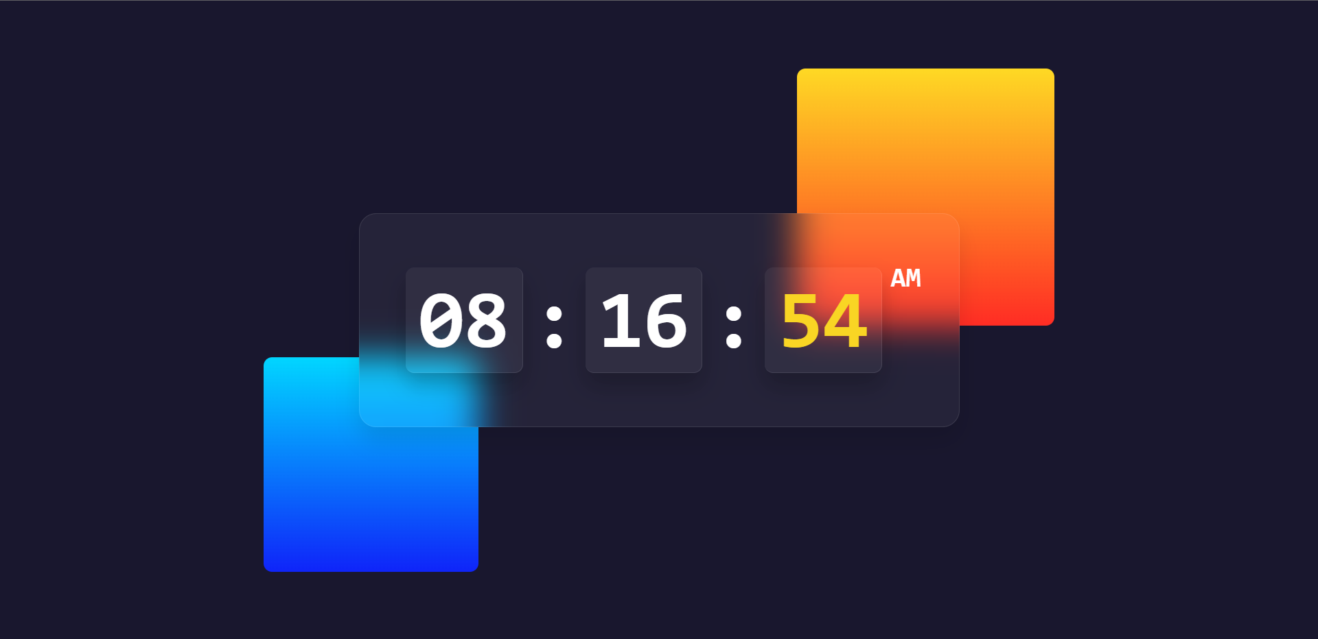 GitHub - codigo-natural/clock_glassmorphism: reloj realizado como ...