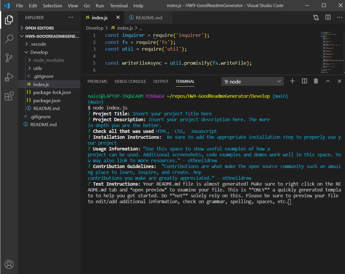 GitHub - inalo1/Quick-README.md-Generator: An easy-to-follow; ready-to ...