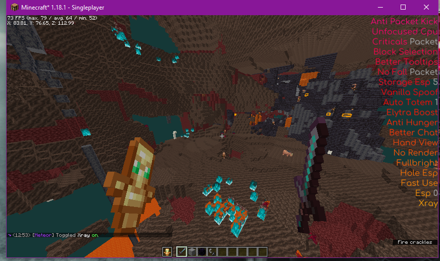 [Bug] Xray doesn't work with sodium · Issue #1964 · MeteorDevelopment ...