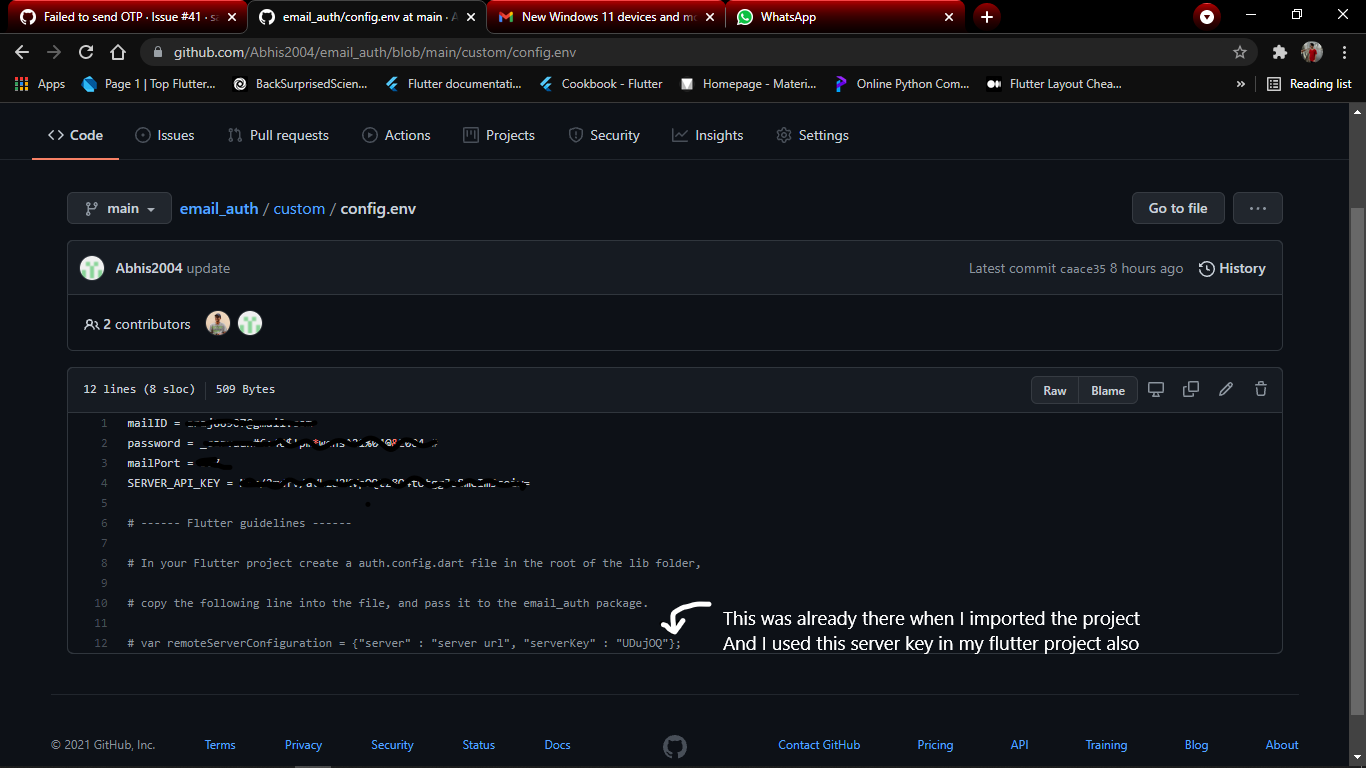 Failed to send OTP · Issue #41 · saran-surya/email_auth · GitHub