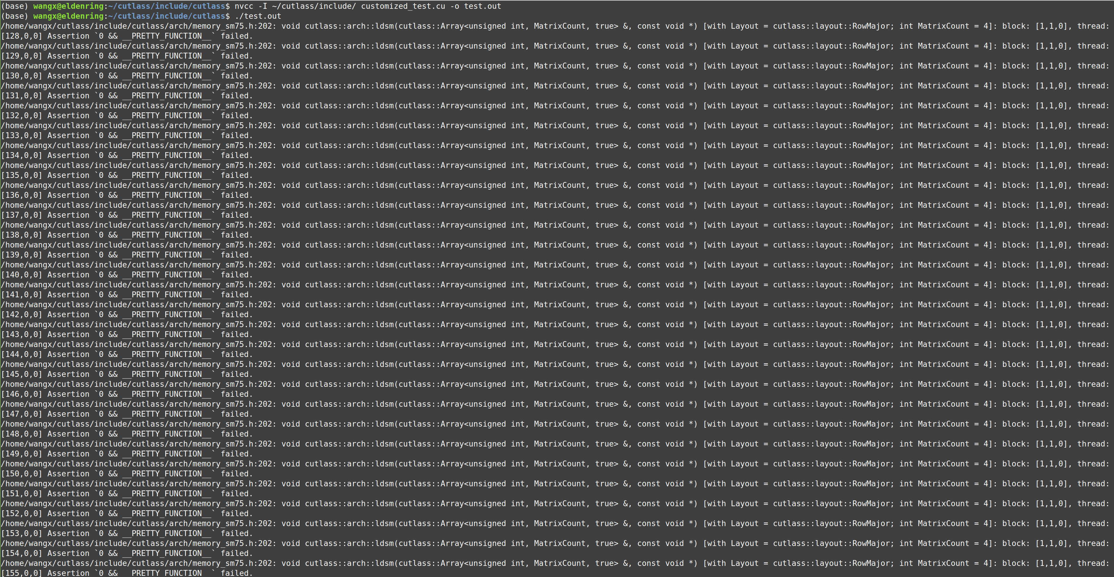 [QST]Sample code cannot run · Issue #420 · NVIDIA/cutlass · GitHub
