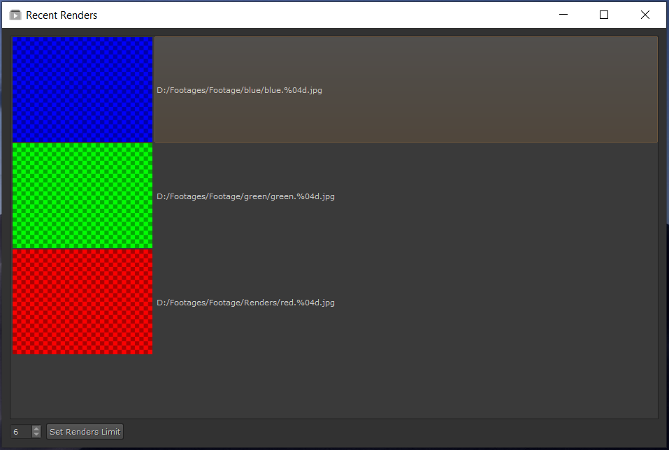 GitHub - rameshbabuvfx/RecentRenders: RecentRenders will display recently rendered files in nuke