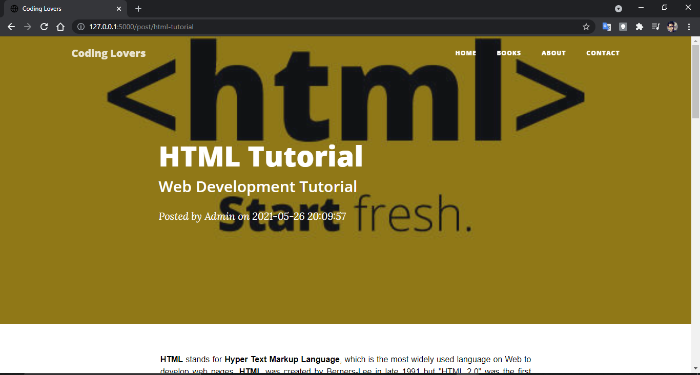 Github Itsshivamsrivastavacoding Lovers Coding Lovers Blogging Website Created With Python