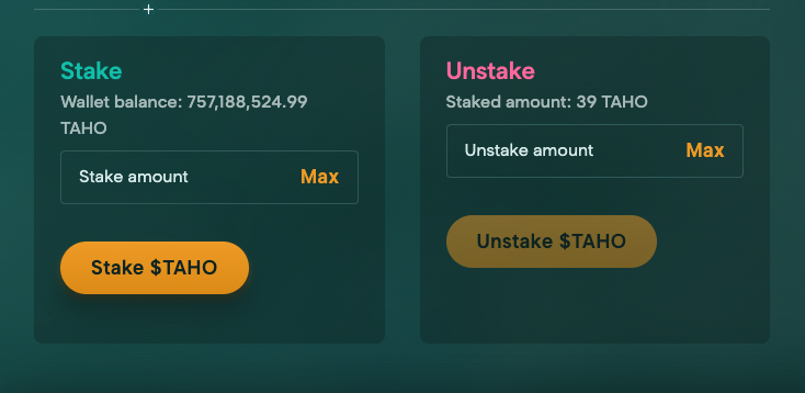 Layout not aligned with big amounts of TAHO · Issue #665 · tahowallet/dapp · GitHub