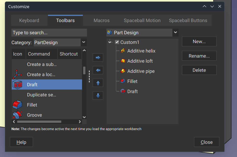 [Feature Request] Dropdown menus for custom Toolbars · Issue #9926 · FreeCAD/FreeCAD · GitHub