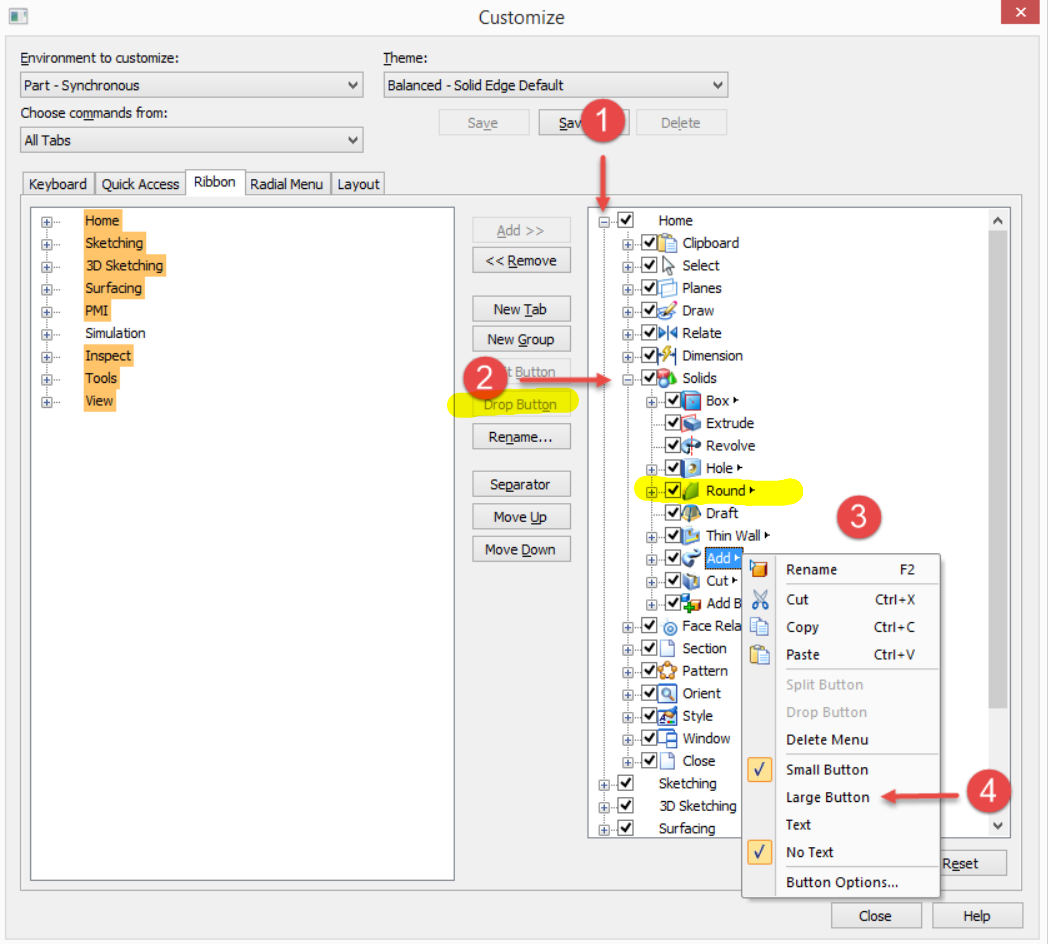 [Feature Request] Dropdown menus for custom Toolbars · Issue #9926 · FreeCAD/FreeCAD · GitHub