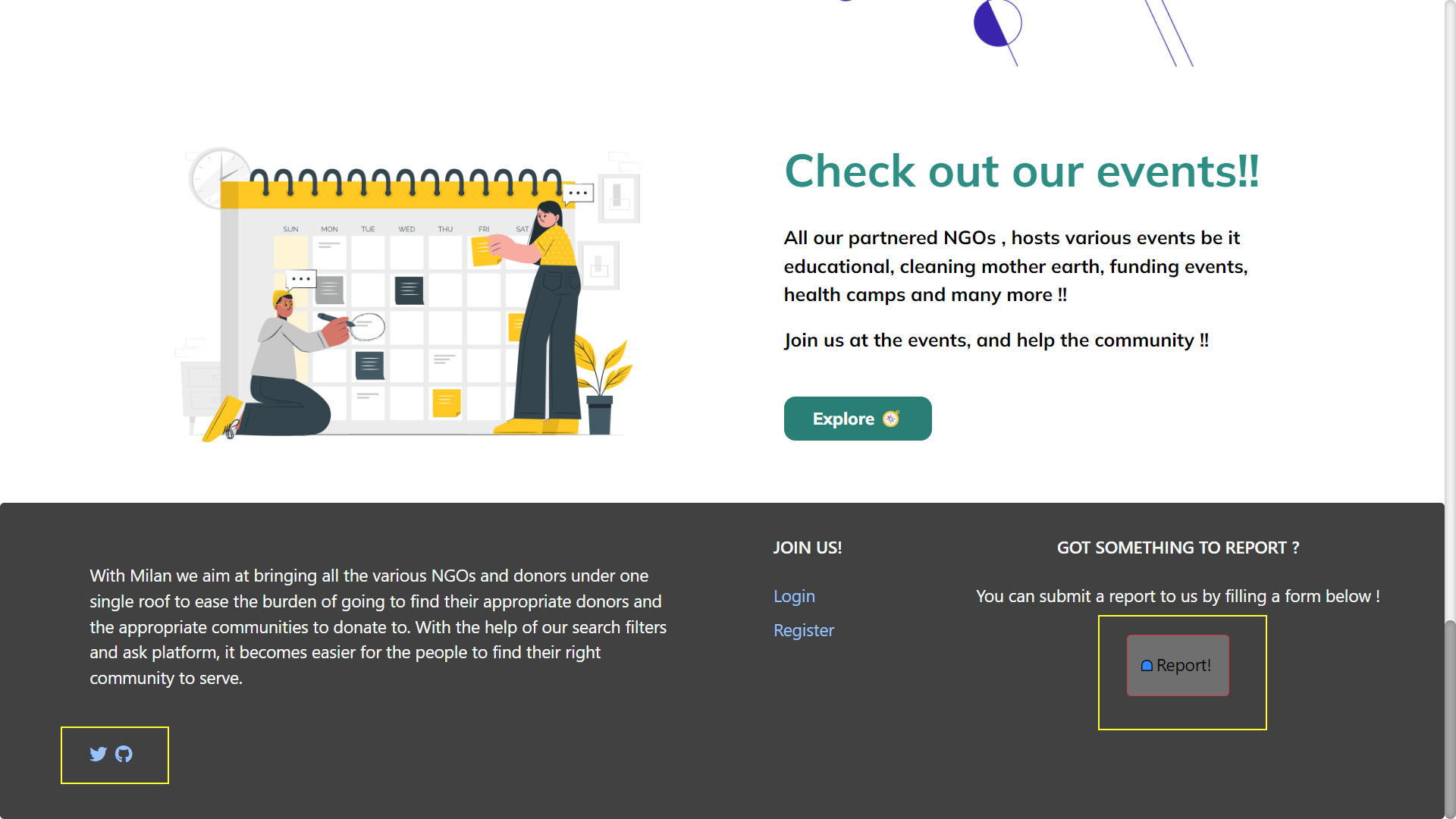 [FEATURE] Improvement in Footer · Issue #366 · ngoworldcommunity/NGOWorld · GitHub