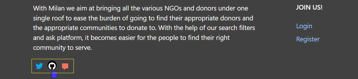 Misalignment of Social Icons · Issue #398 · ngoworldcommunity/NGOWorld · GitHub