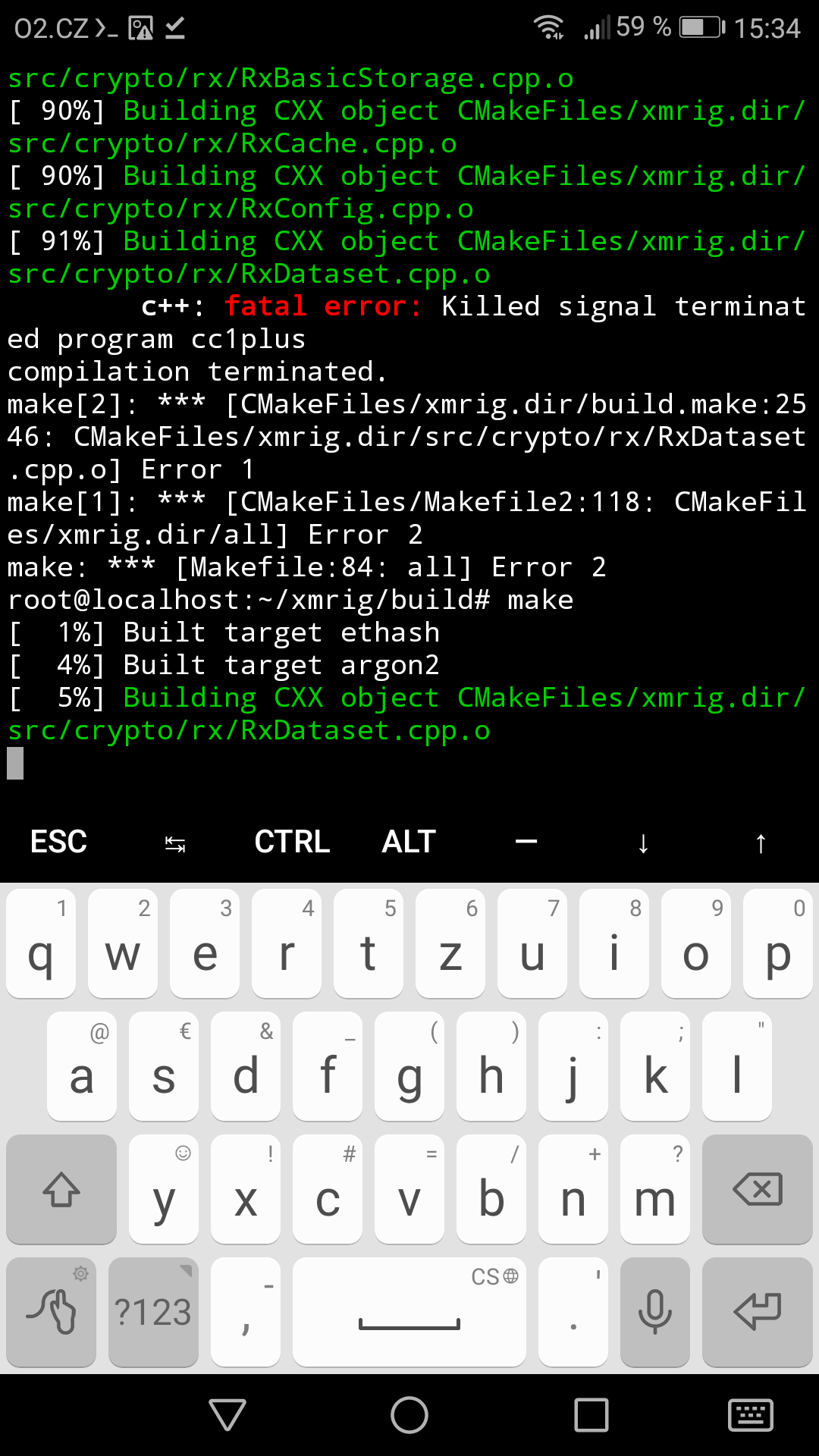 Termux C Fatal Eror · Issue 1903 · Xmrigxmrig · Github