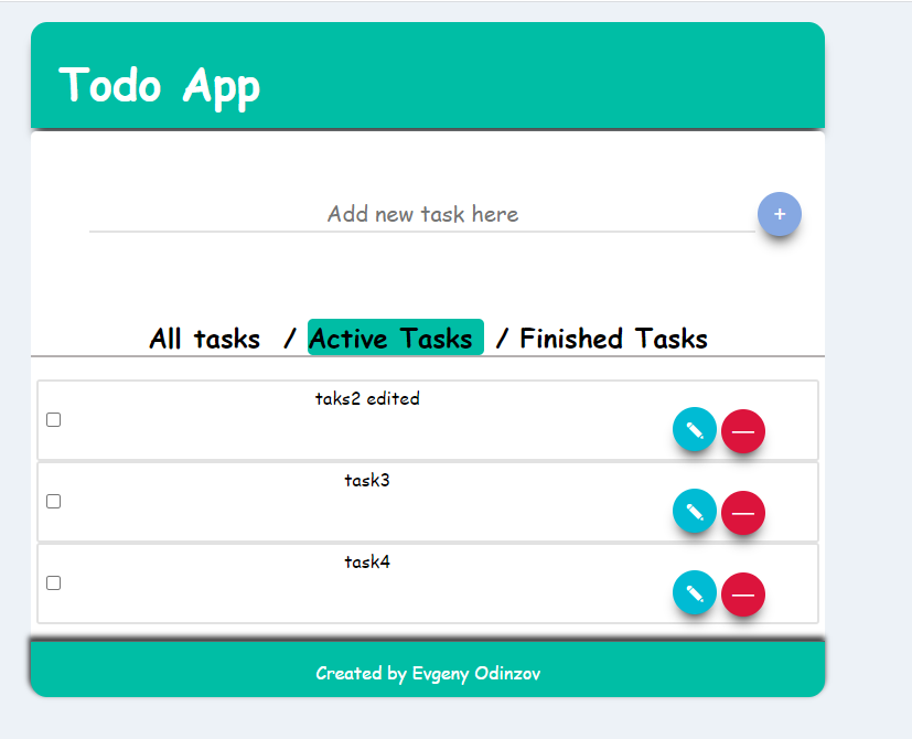 GitHub - eodinzov94/todoApp: My first app made with React