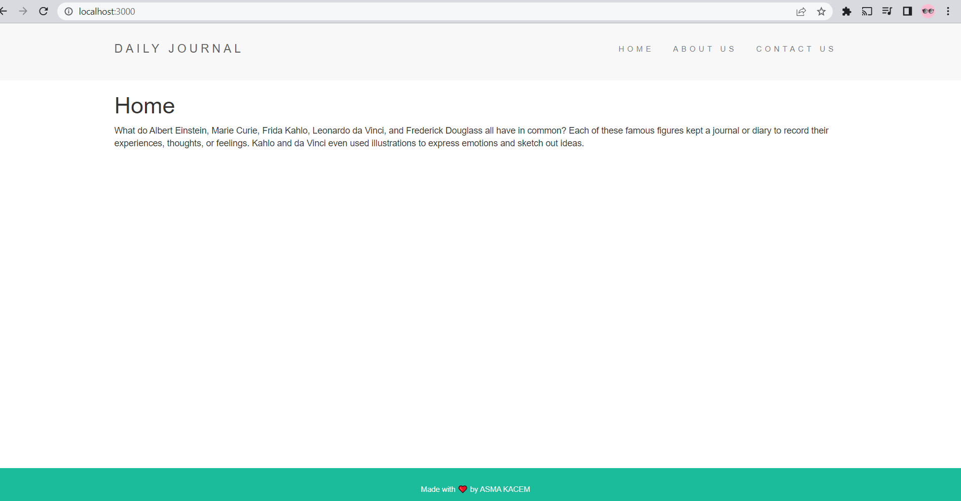 GitHub - AsmaKacem1/DAILY-JOURNAL: A daily journal to write your blogs