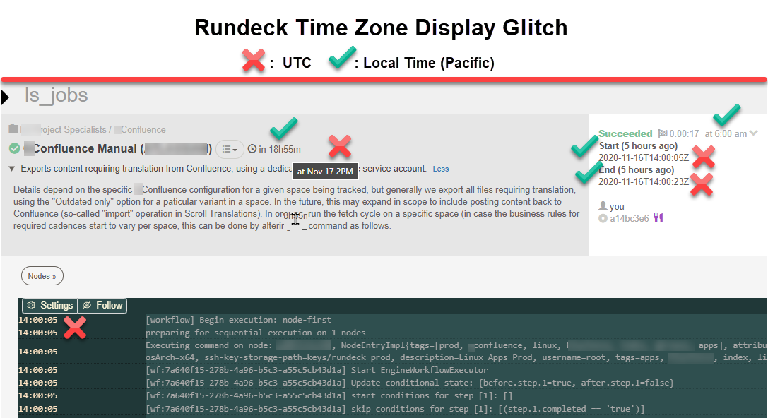 Inconsistent time zone display in Rundeck UI when system timezone is UTC · Issue #6626 · rundeck ...