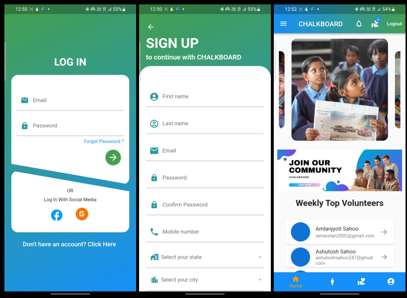 GitHub - amlan-jyoti-sahoo/chalkboard: Flutter Bases Android App
