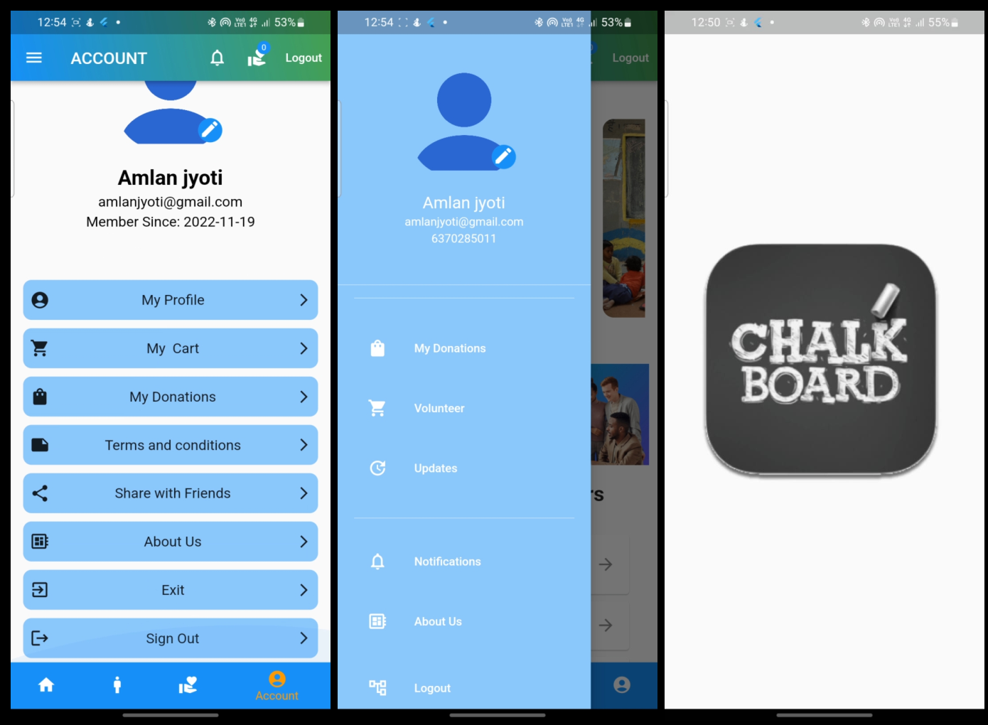 GitHub - amlan-jyoti-sahoo/chalkboard: Flutter Bases Android App