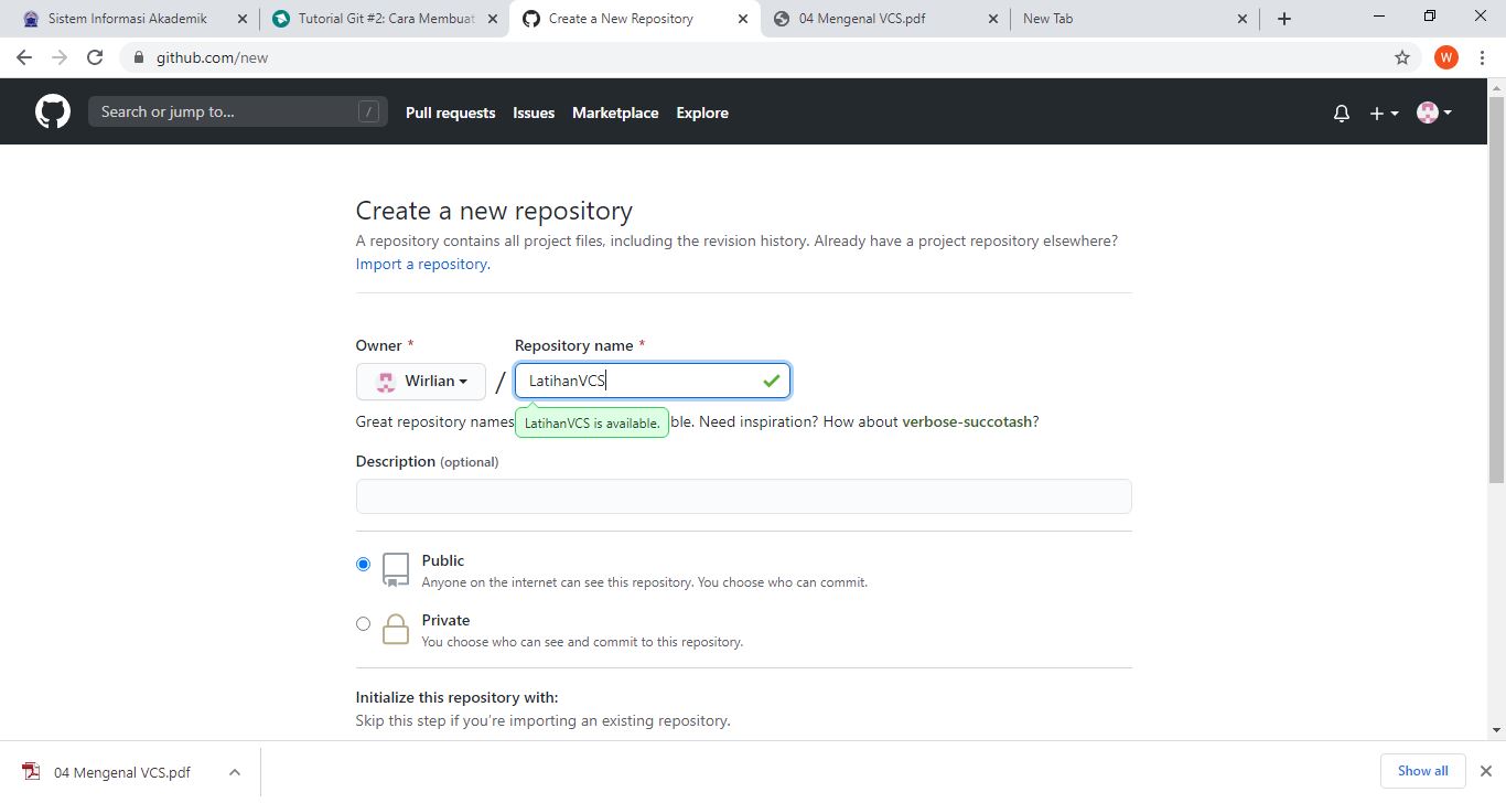 GitHub - Wirlian/LatihanVCS