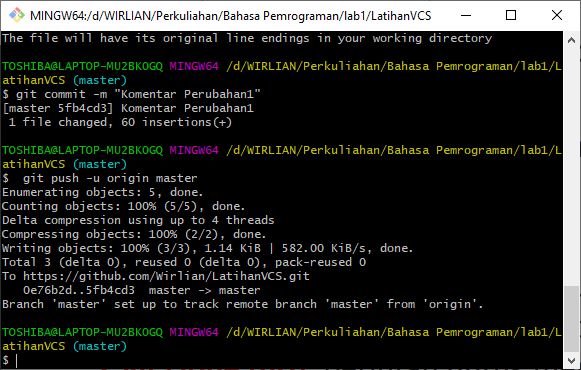 GitHub - Wirlian/LatihanVCS