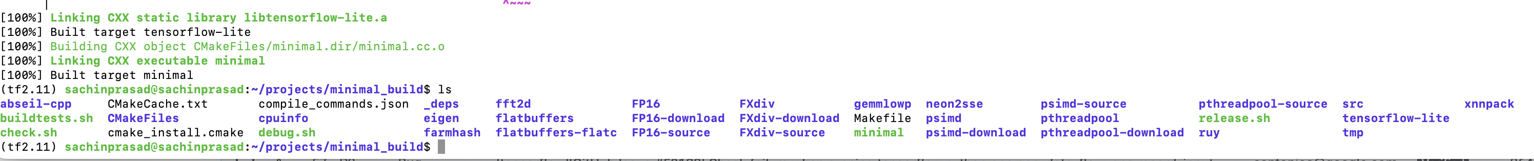 TFlite minimal example failing on latest tensorflow repo · Issue #59537 ...
