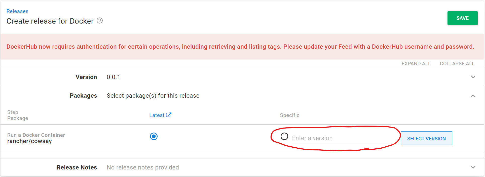 Creating A Release For A Project That Relies On Dockerhub Is Failing With An Error 410 Gone