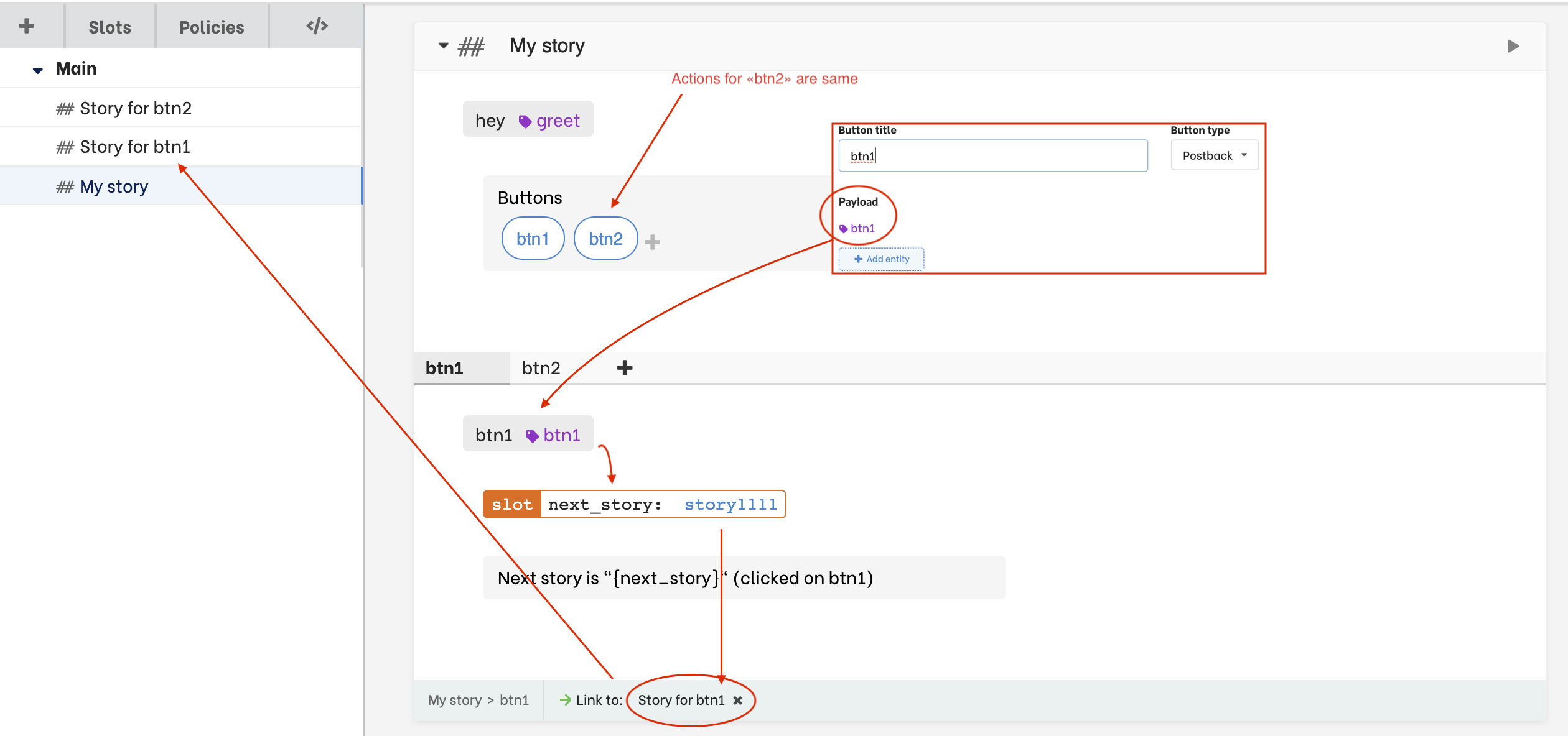 Auto filing a slot · Issue #866 · botfront/botfront · GitHub