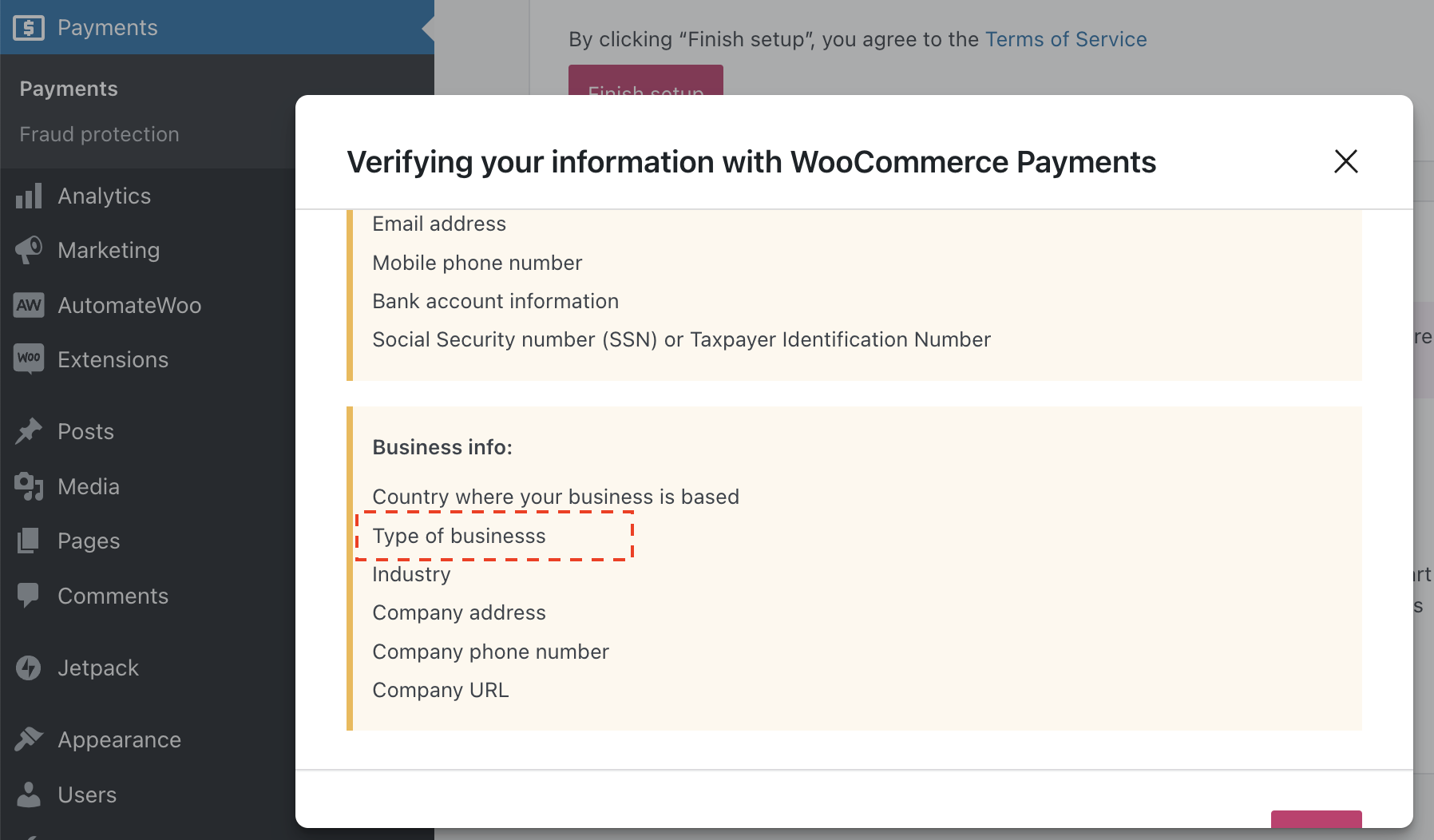 Typo In Businessinfo Strings In Stringstsx File Type Of Businesss · Issue 6368 · Automattic