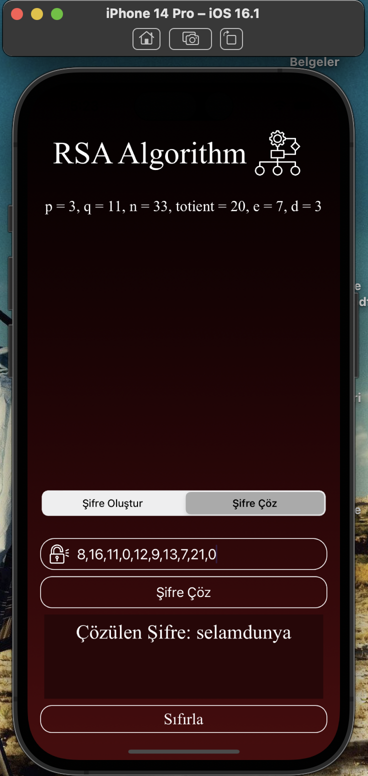 GitHub - Yakupacs/RSA-Algorithm-App-Swift: RSA (Rivest–Shamir–Adleman) is a public-key ...