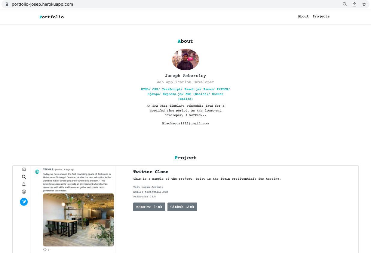GitHub - JosephAmbersley/Portfolio