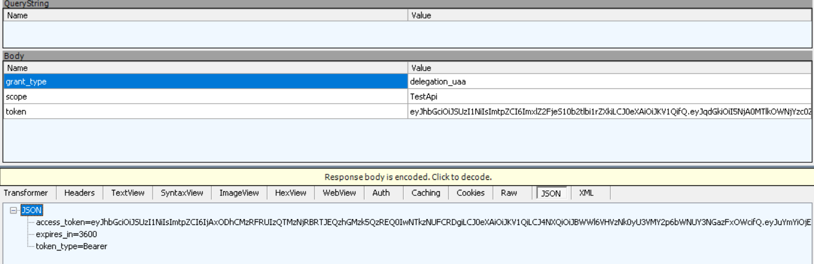 Custom extension grant seems to work even if clientid / clientsecret are not included in POST ...