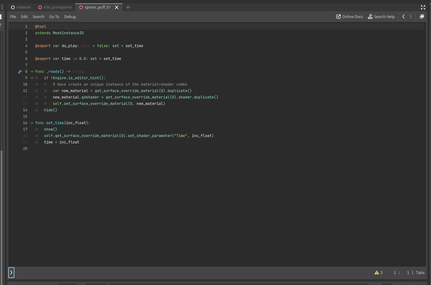 Move the edited script filename so it's still displayed when the scripts panel is folded · Issue ...
