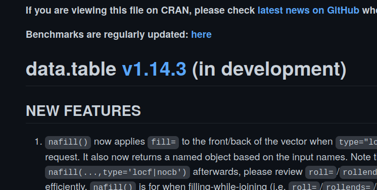 `update.packages` goes further than CRAN? · Issue #5281 · Rdatatable/data.table · GitHub