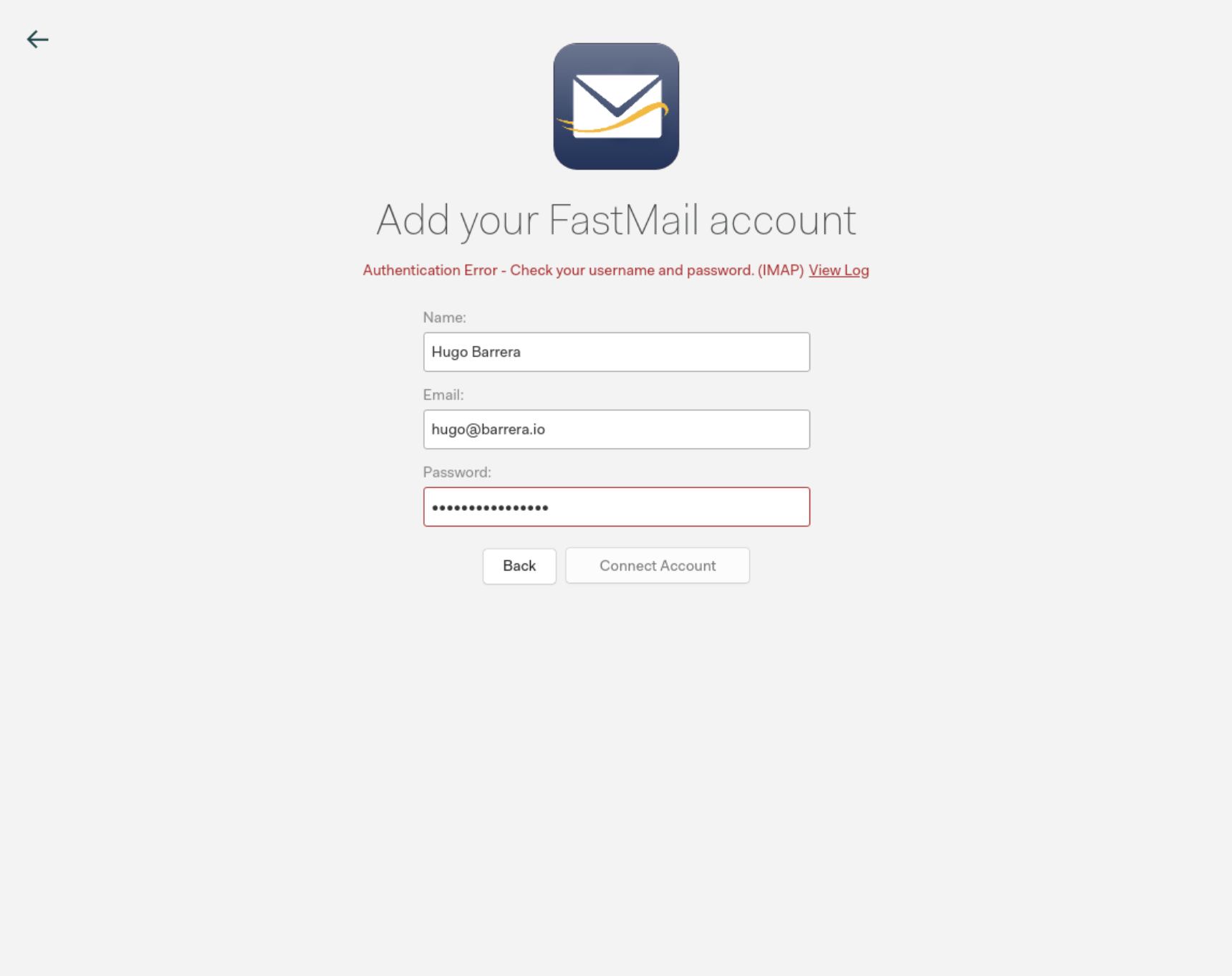 Fastmail: App passwords are always rejected. · Issue #2217 · Foundry376/Mailspring · GitHub