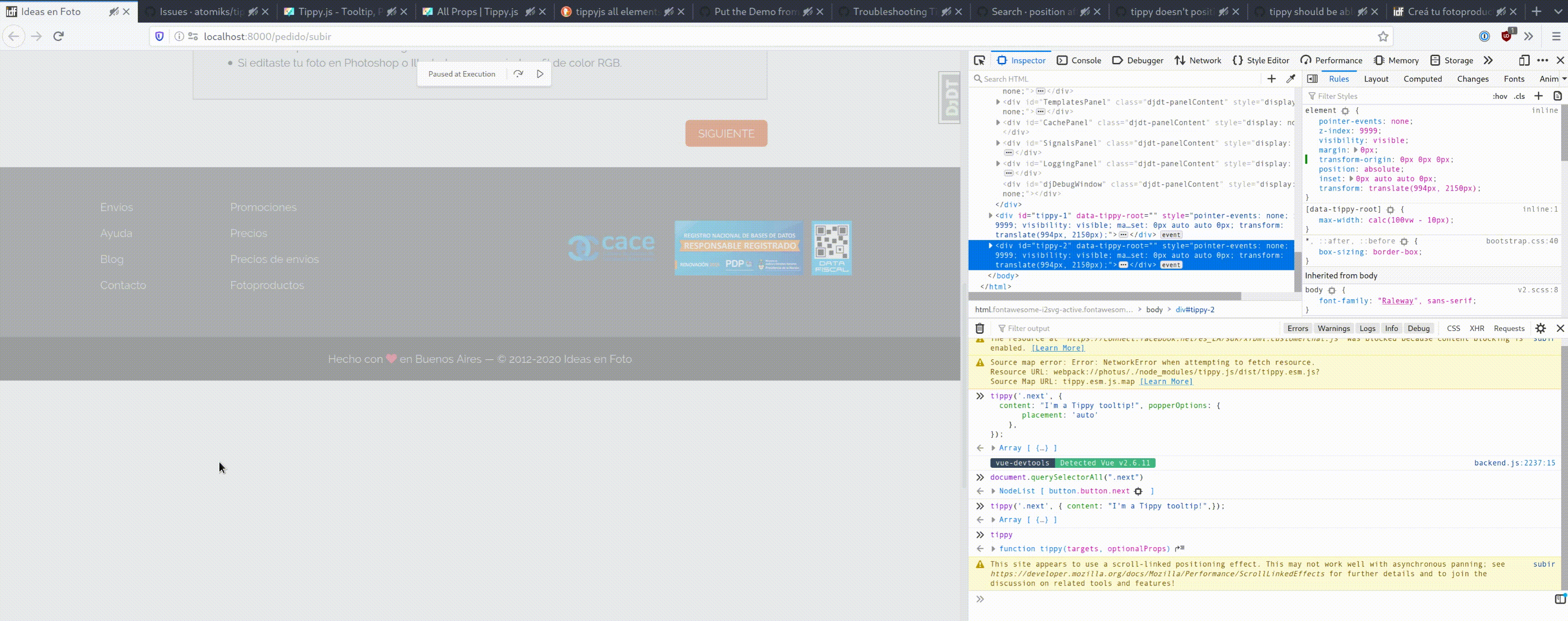 Tooltips are positioned off screen and way off · Issue #806 · atomiks/tippyjs · GitHub