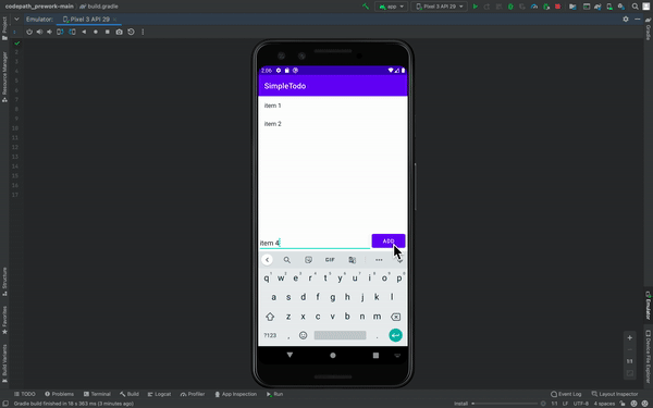 Github Naestech Codepath Prework Codepath Pre Work Project To Do List For Android