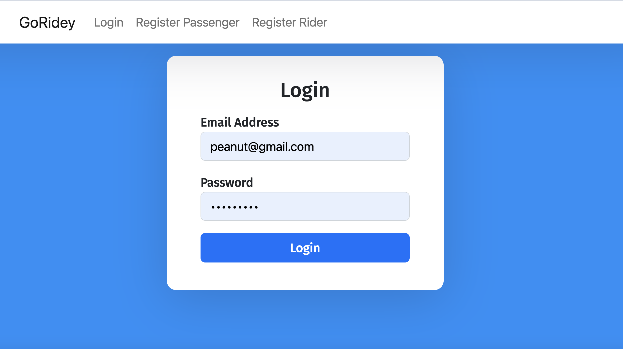 GitHub - Chen-Han-TX/GoRidey: ETI Assignment 1 - Cloud Native Application