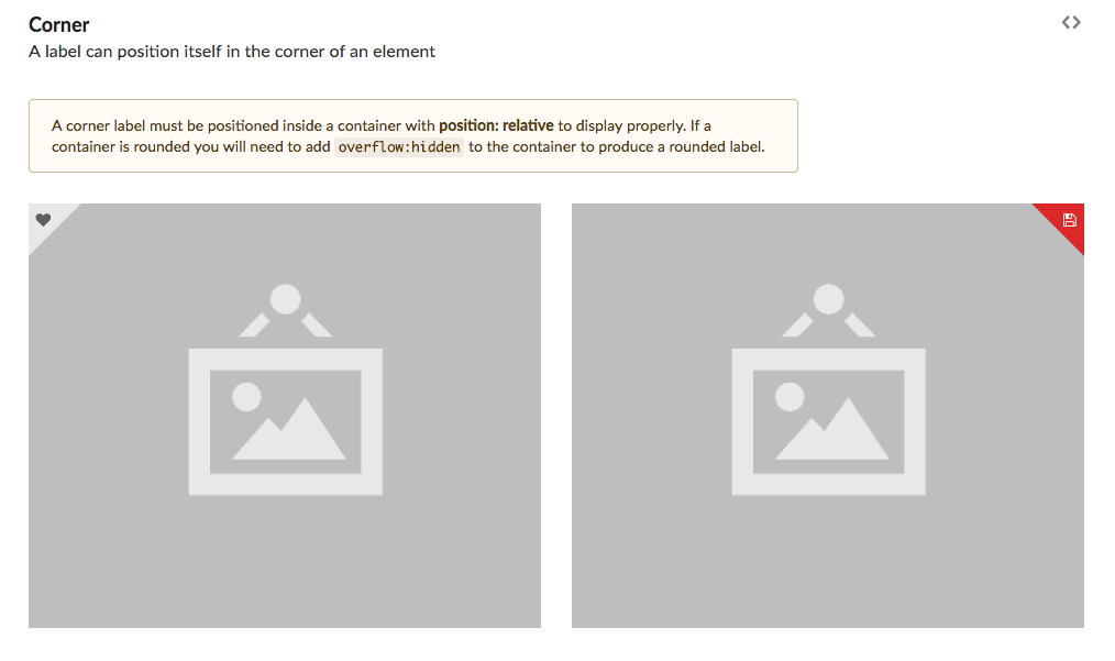 替 Label 加上 Corner 角落標籤 · Issue #558 · teacat/tocas · GitHub