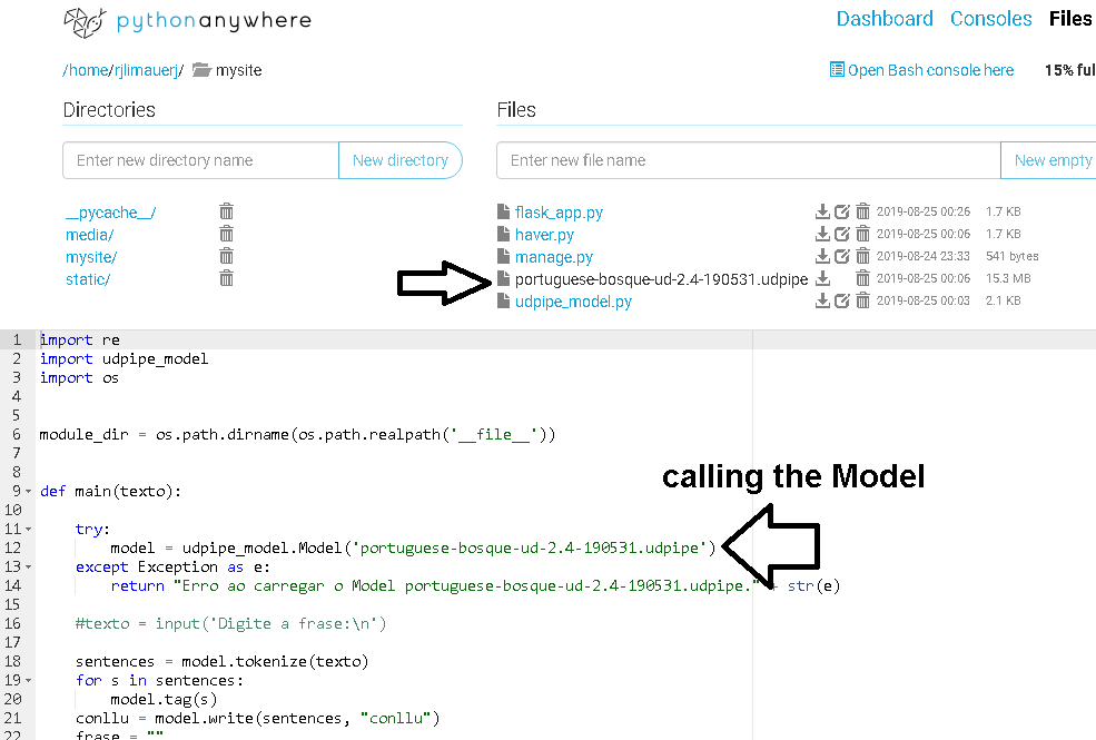 Flask + udpipe - Cannot load UDPipe model from file · Issue #112 · ufal/udpipe · GitHub