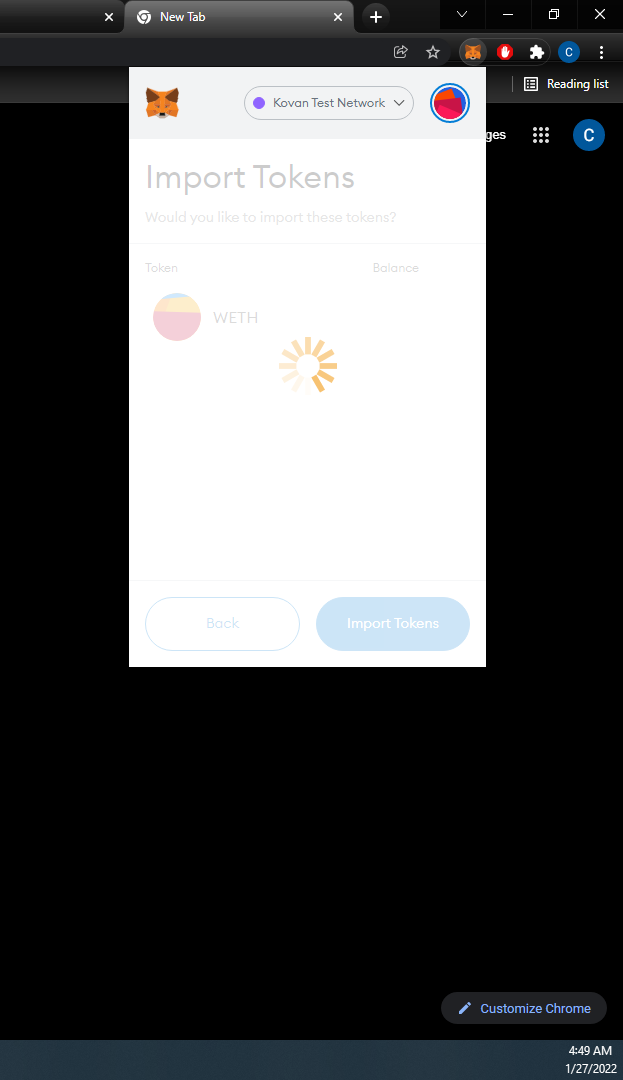 Cant Add the WETH Token to metamask · Issue #876 · smartcontractkit ...