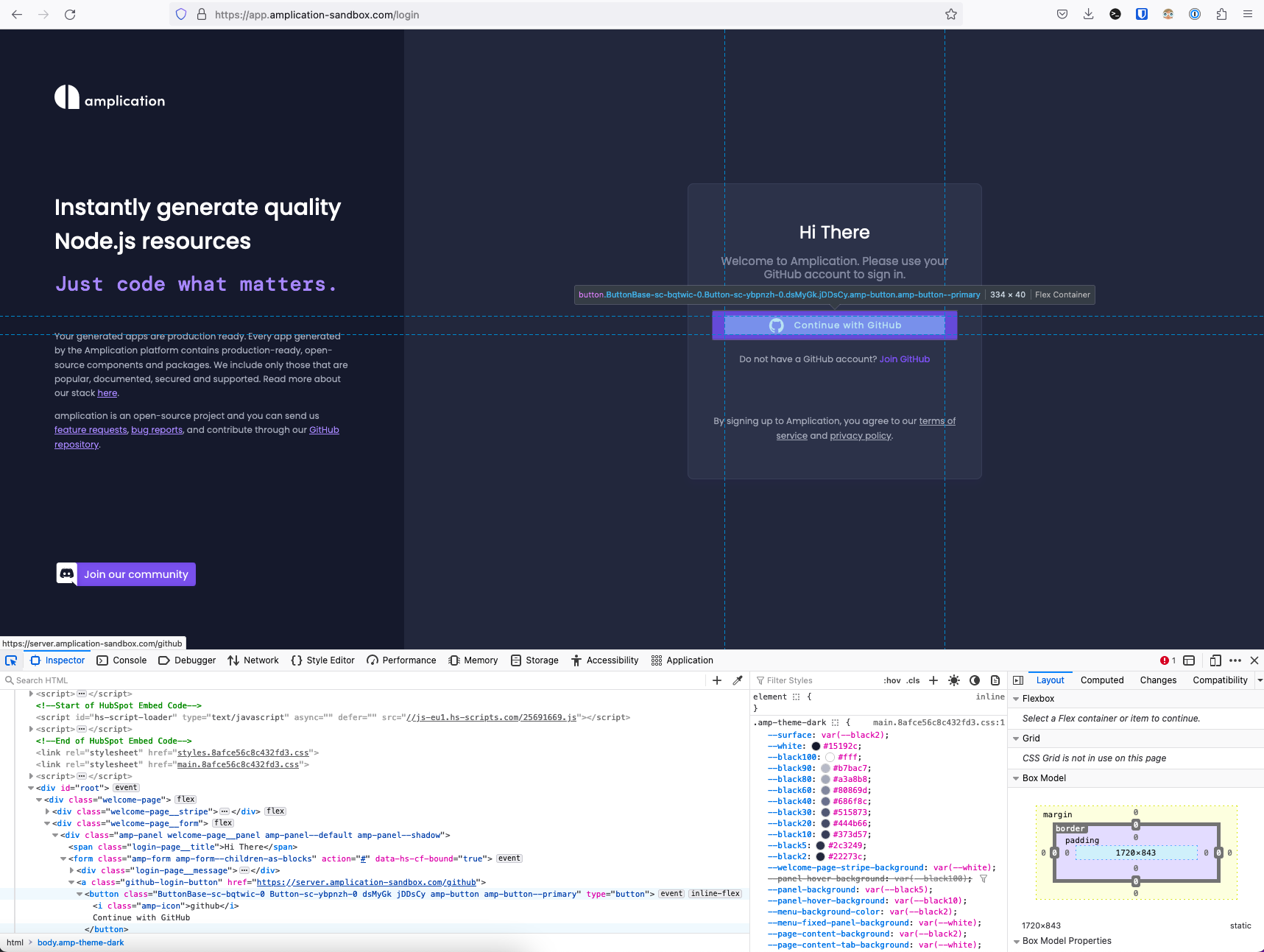 🐛 Bug Report `continue To Github` Button Is Clickable Outsideabove The Button · Issue 5215