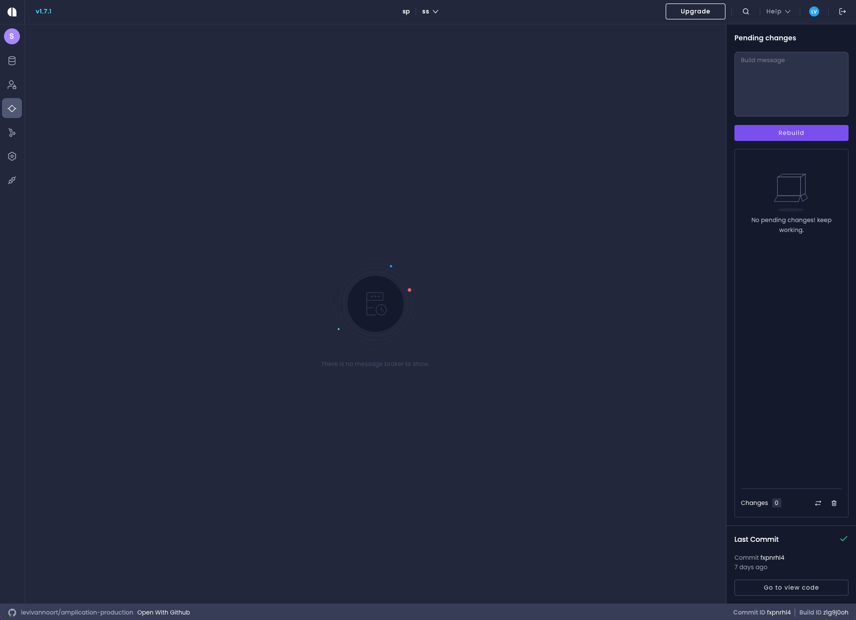 Create a hyperlink on the connections page of a service to the message broker creation wizard ...