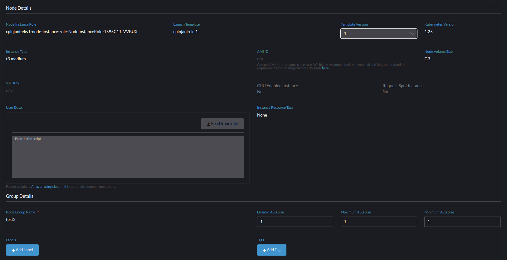 Eks Node Group Details Not Showing Correct Information For Custom Launch Template · Issue 9406 