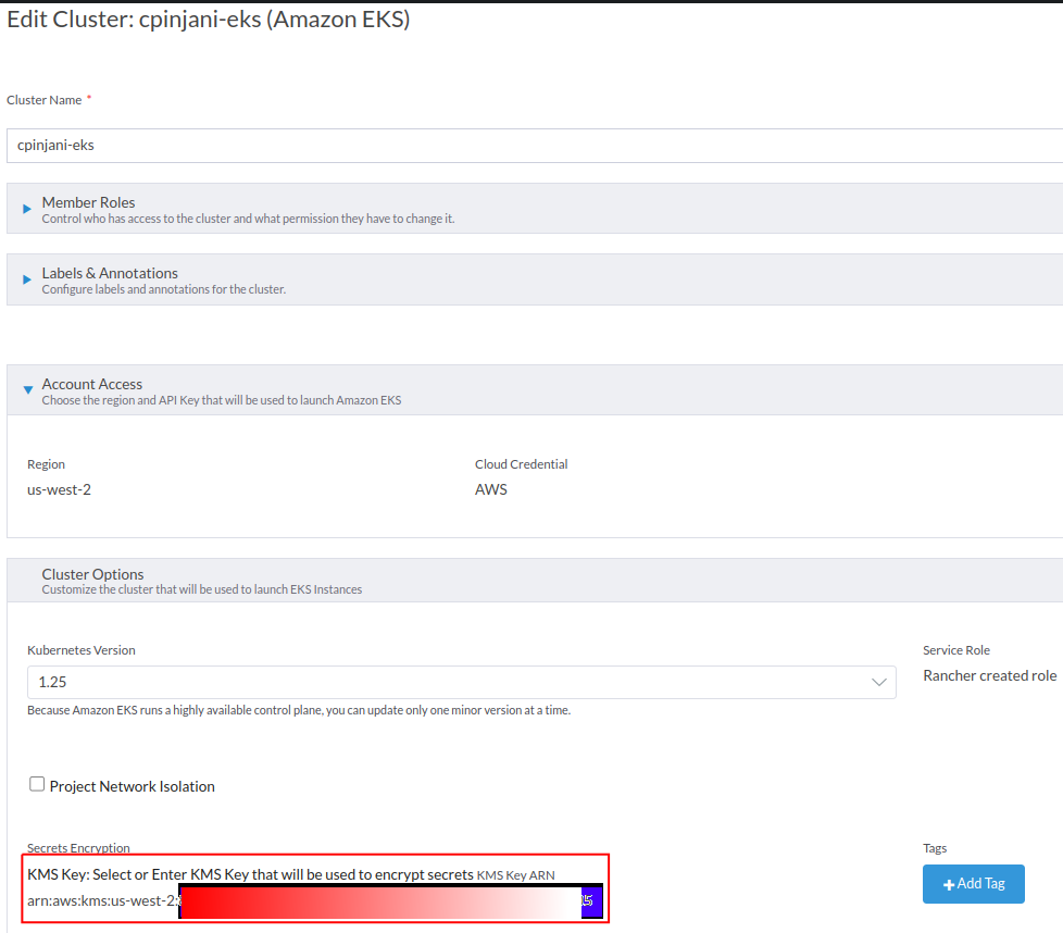 Eks Invalid Information To Select Kms Key · Issue 9638 · Rancherdashboard · Github 9481