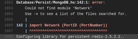 MongoDB is failing on cabal builds · Issue #928 · yesodweb/persistent · GitHub