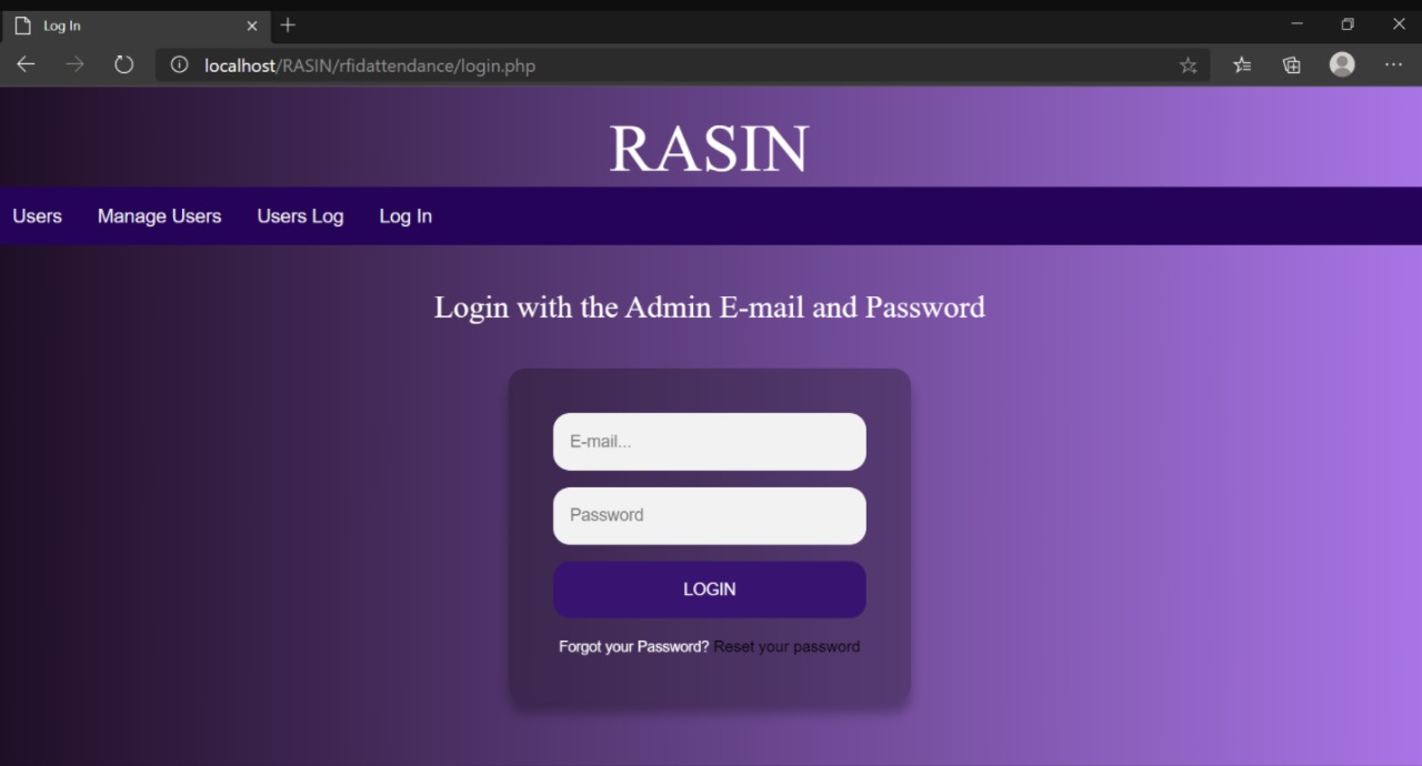 GitHub - dineshkummarc/Admin-RFID-Attendance-System