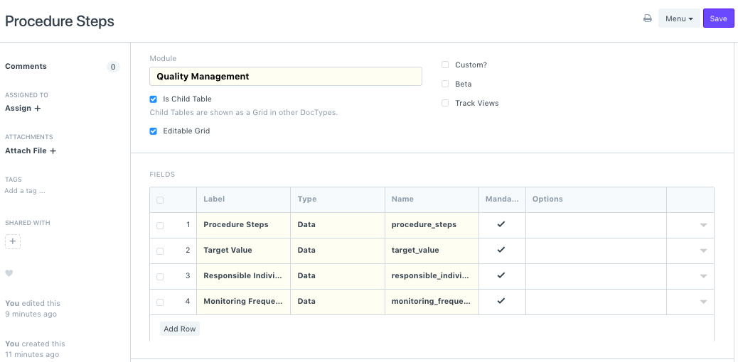 Quality Management System · Issue 14580 · Frappeerpnext · Github 