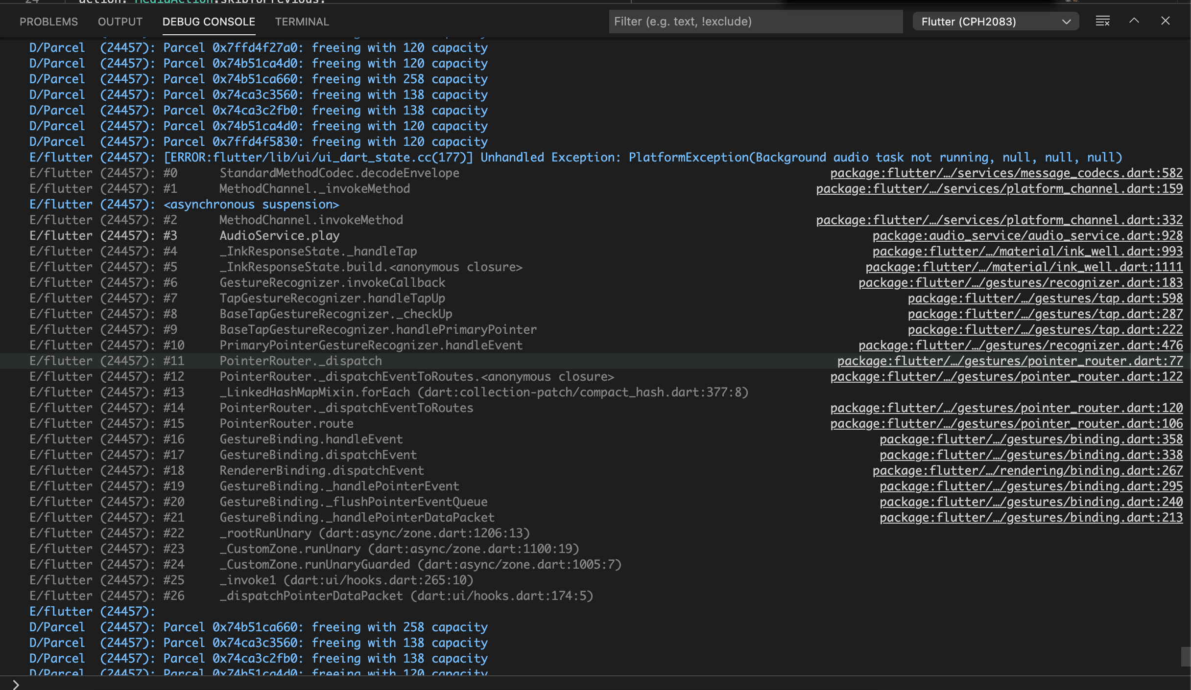 PlatformException(Background audio task not running, null, null, null) · Issue #544 · ryanheise ...