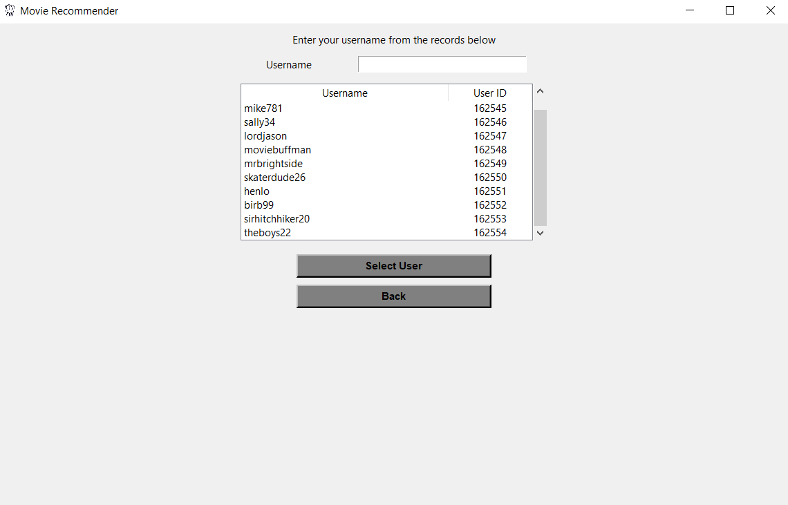 GitHub - jharbon/Movie-Recommendation-System-with-GUI: Used the Neural Matrix Factorisation ...
