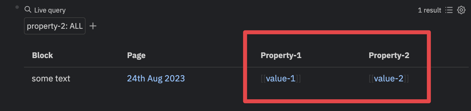 [Table v2] Property values not showing in their respective cells if the ...